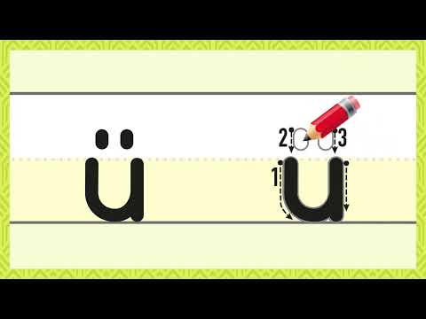 ü harfini öğreniyorum (1. Sınıf okuma yazma öğretimi) küçük ü harf yazım şekli (üsöydz)