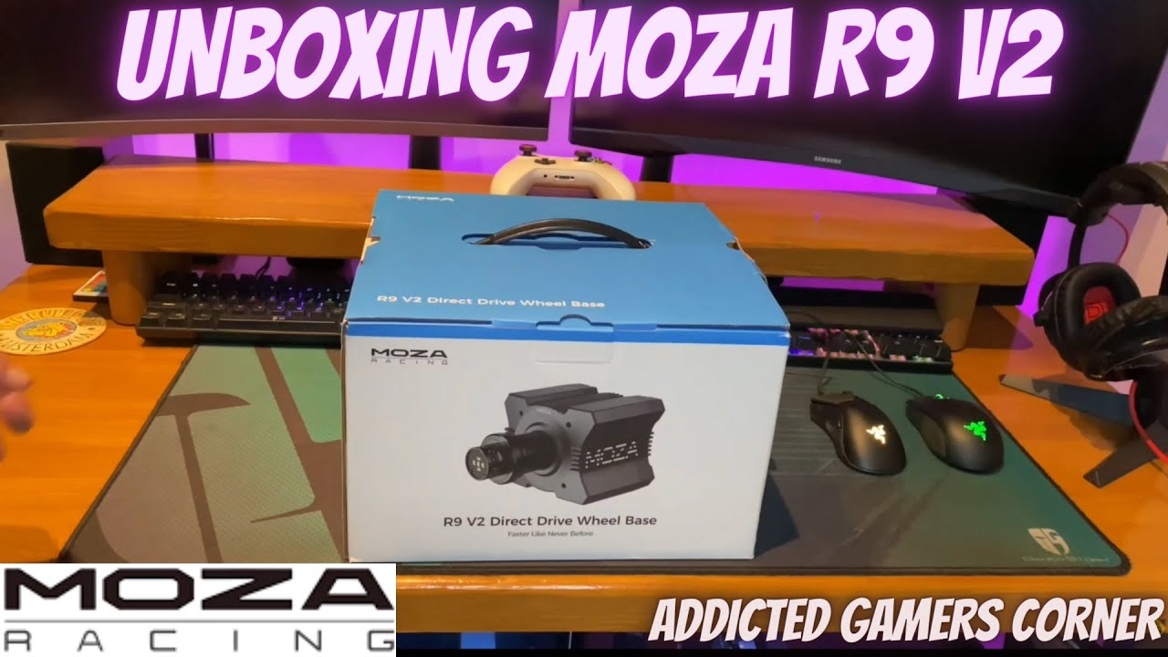 UNBOXING Moza R9 V2 Direct Drive Wheel Base - YouTube