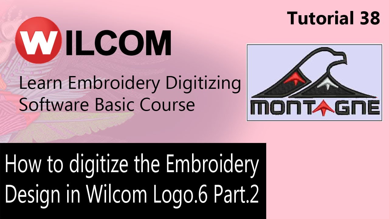 How to digitize the Embroidery Design in Wilcom Logo 6 Part 2 - YouTube
