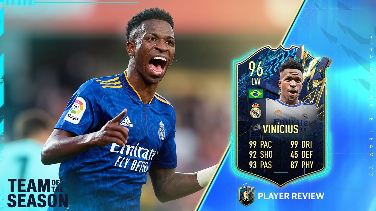 THE MOST BROKEN CARD EVER! 96 TEAM OF THE SEASON VINICIUS JR PLAYER ...