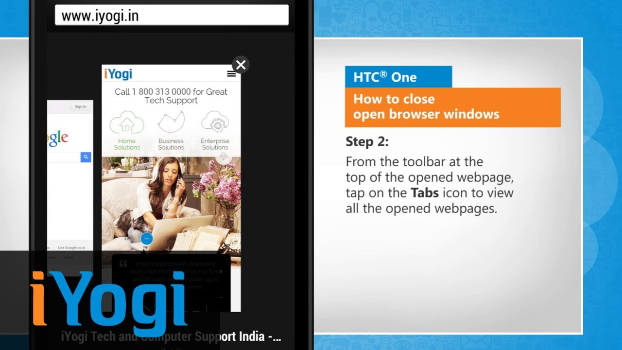 How to close open browser windows in HTC® One - YouTube