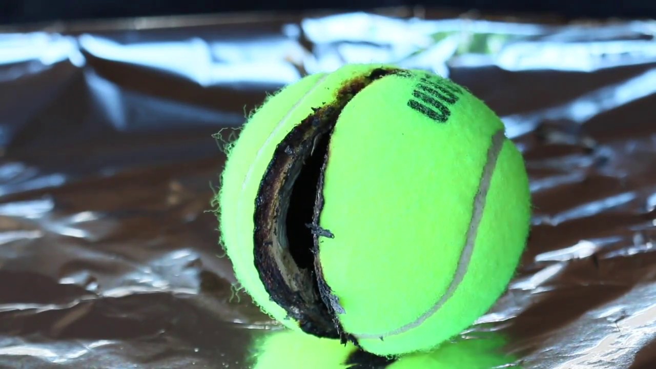 Tennis Ball vs Hot Knife - YouTube