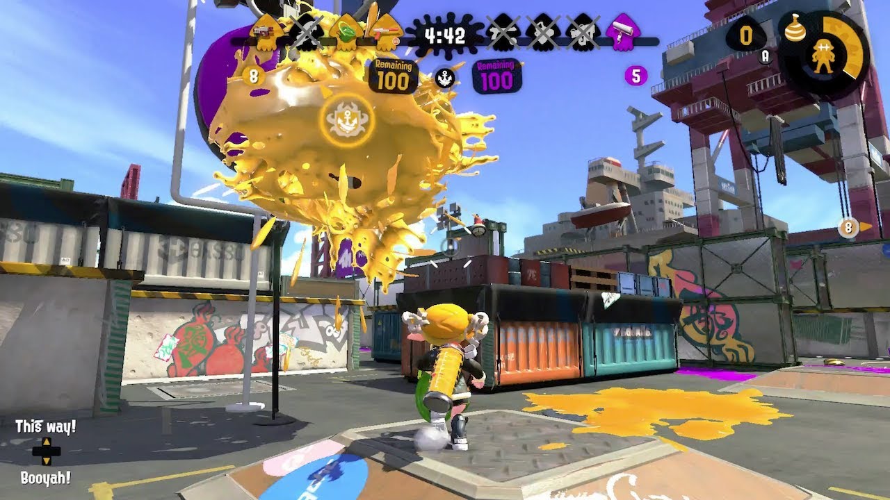 Splatoon 2: Attack and defence in Clam Blitz [17(3)-8, Tri-slosher ...