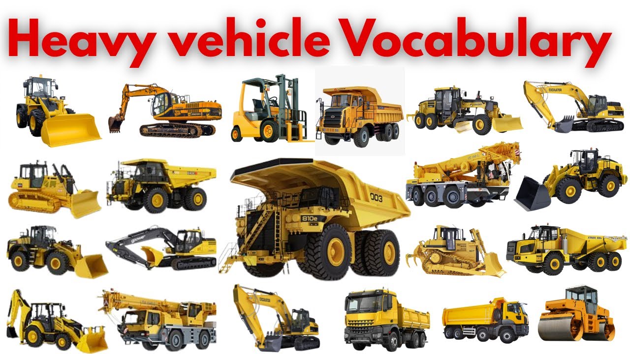 Heavy Vehicles Names | For Kids Learning | Fun Education Video # ...