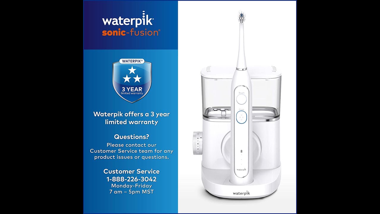 Waterpik Sonic Fusion Professional Flossing Toothbrush, Electric ...