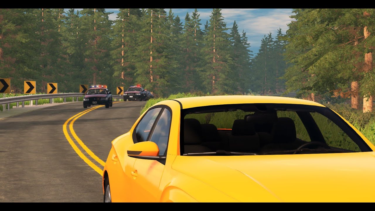 BeamNG Drive N H State Police Pursuit - YouTube