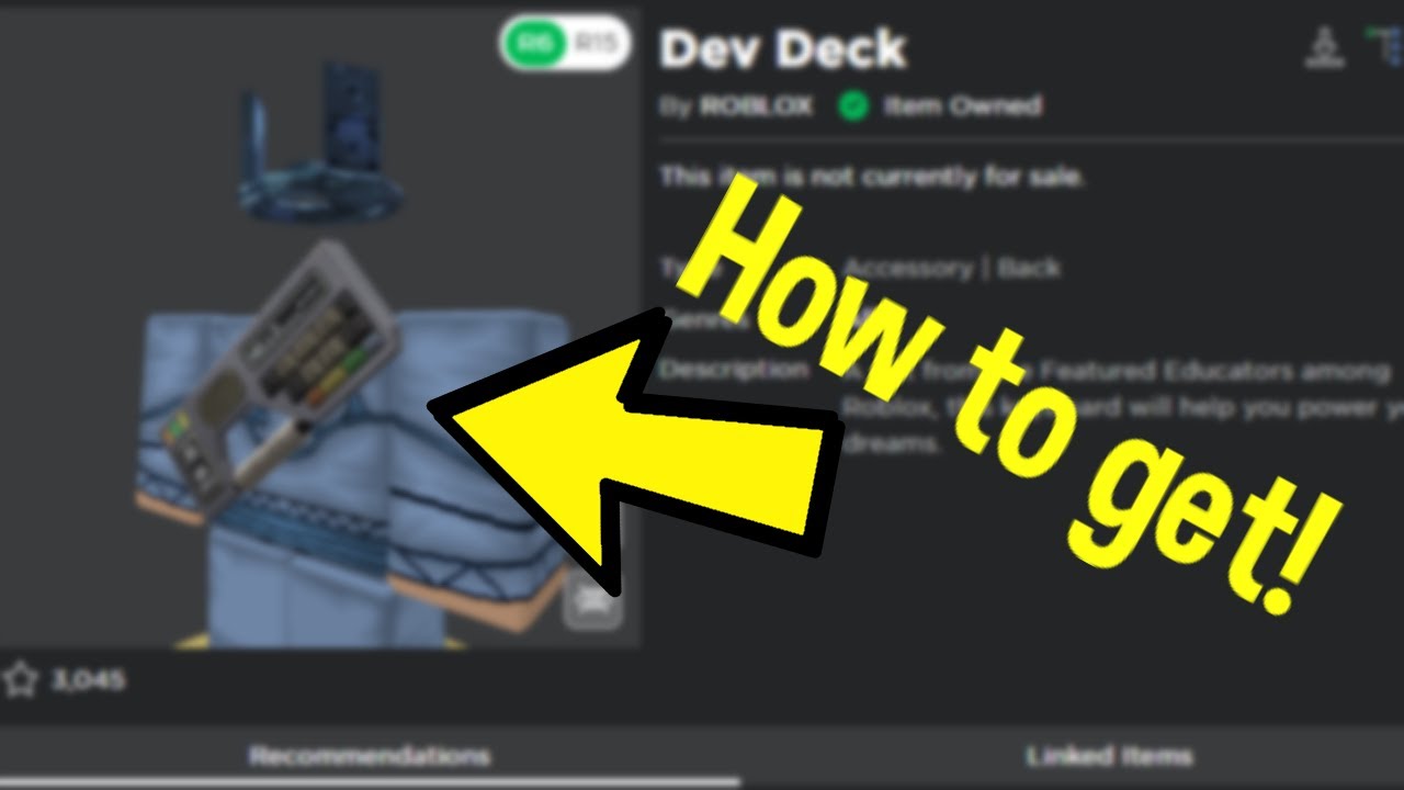 [Promocode] How to get Dev Deck on ROBLOX - YouTube