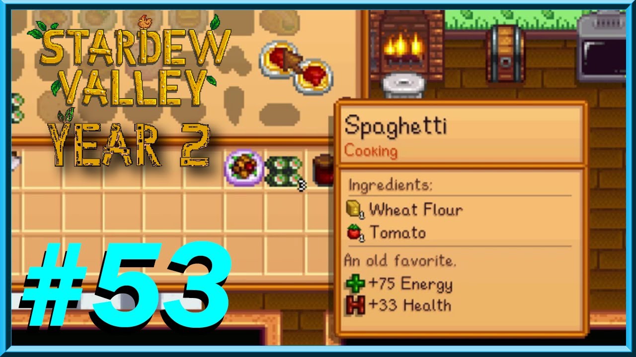Stardew Valley - Year 2 - Day 53: Rainy Spaghetti & More Eggs - YouTube