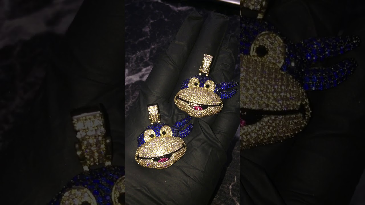 Teenage Mutant Ninja Turtle pendant necklace with matching chain TMNT ...