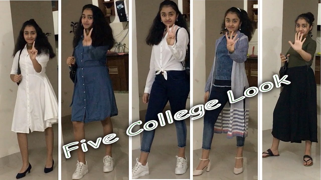 Five simple and beautiful College Look - YouTube
