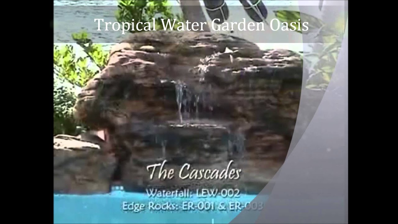 Cascade Falls Pool Rock Waterfalls Kit - YouTube