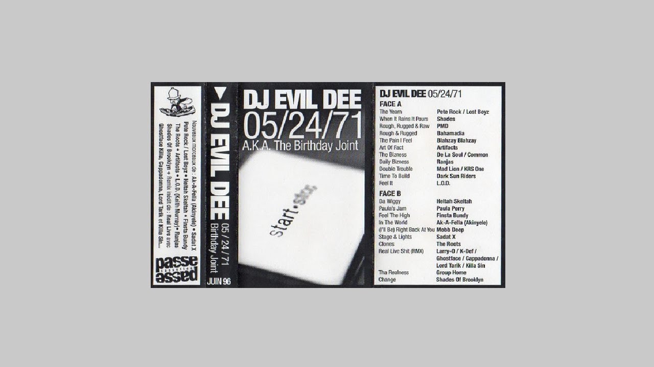 DJ Evil Dee - 05.24.71 (A.K.A. The Birthday Joint) - 1996 - Cassette | Mixtape - Beatminerz ...