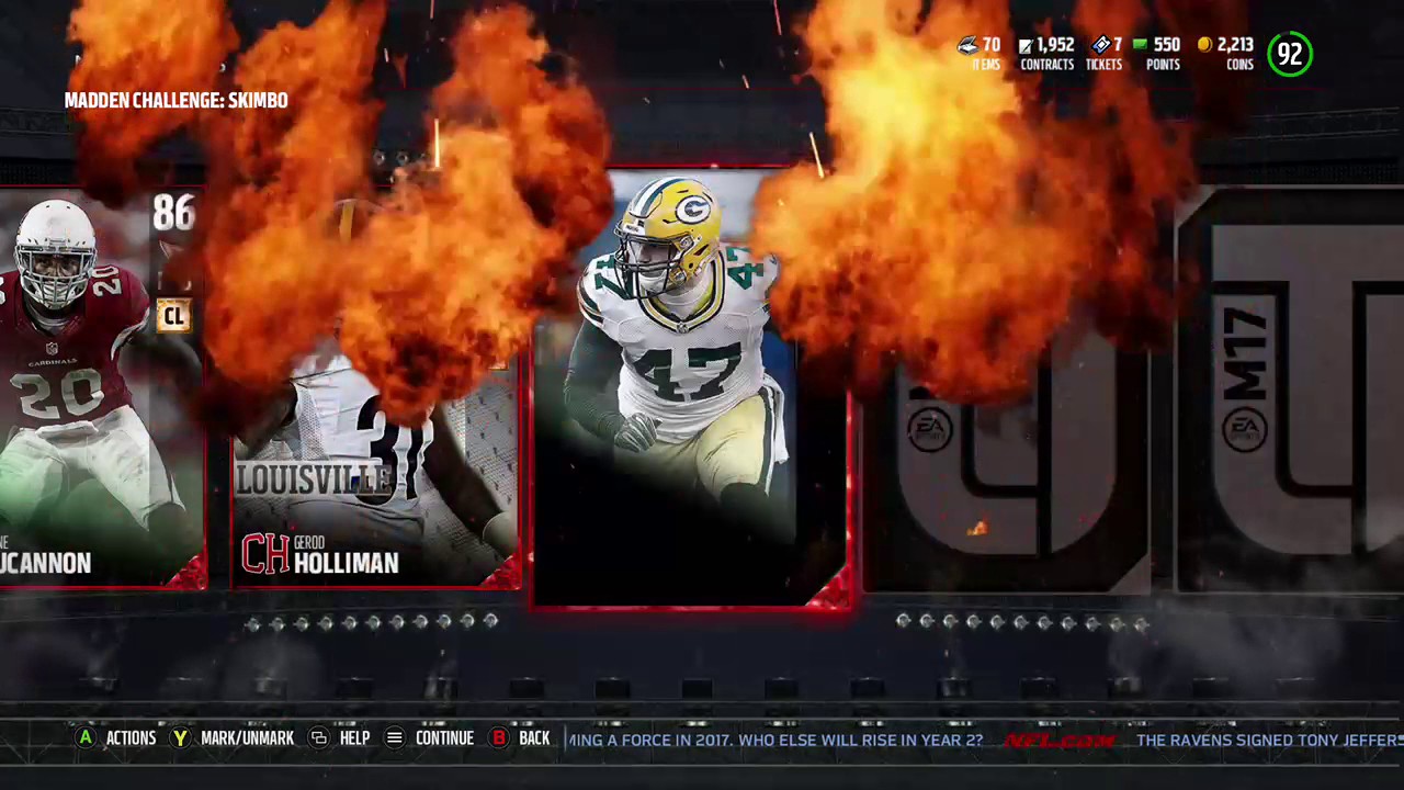 Madden NFL 17 - Skimbo Pack - YouTube