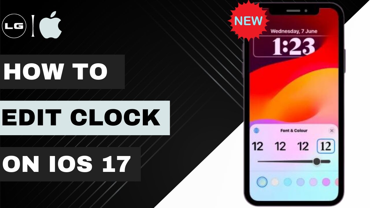 How to Edit Clock on iOS 17 (Lock Screen) - YouTube