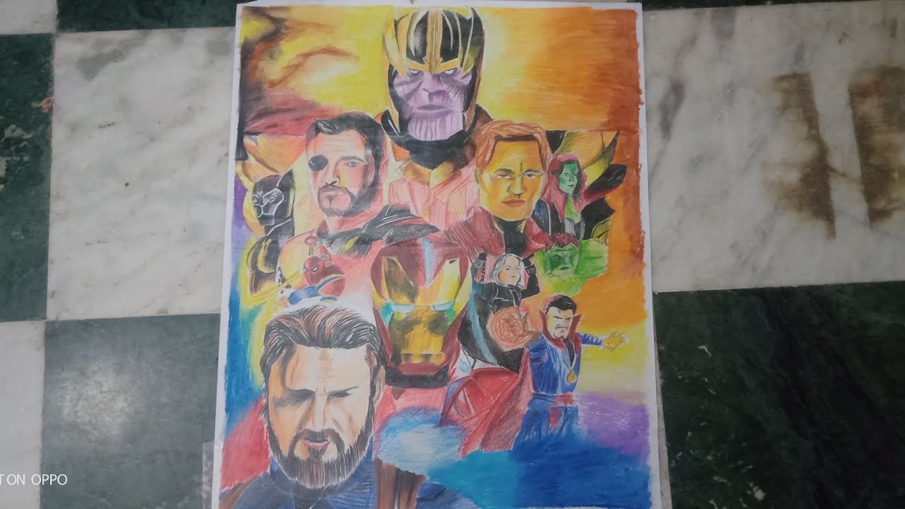 How to draw avengers infinity war drawing - YouTube