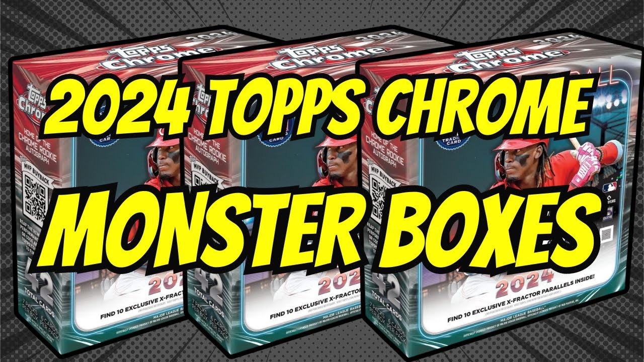 🔥First Look! 2024 Topps Chrome Monster Box Review 3x Opening🔥Did we ...