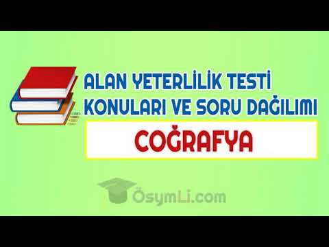2026 #AYT Coğrafya Konuları ve Soru Dağılımı PDF