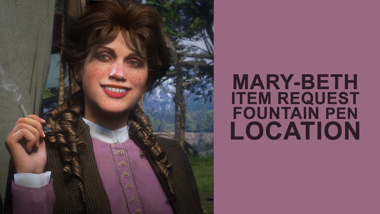 Red Dead Redemption 2 Mary-Beth Item Request Fountain Pen - YouTube