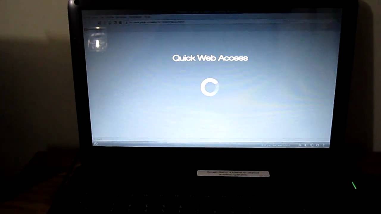 Testing Quick Web Access Sony Vaio Laptop VPC-EA23EL/BI - YouTube