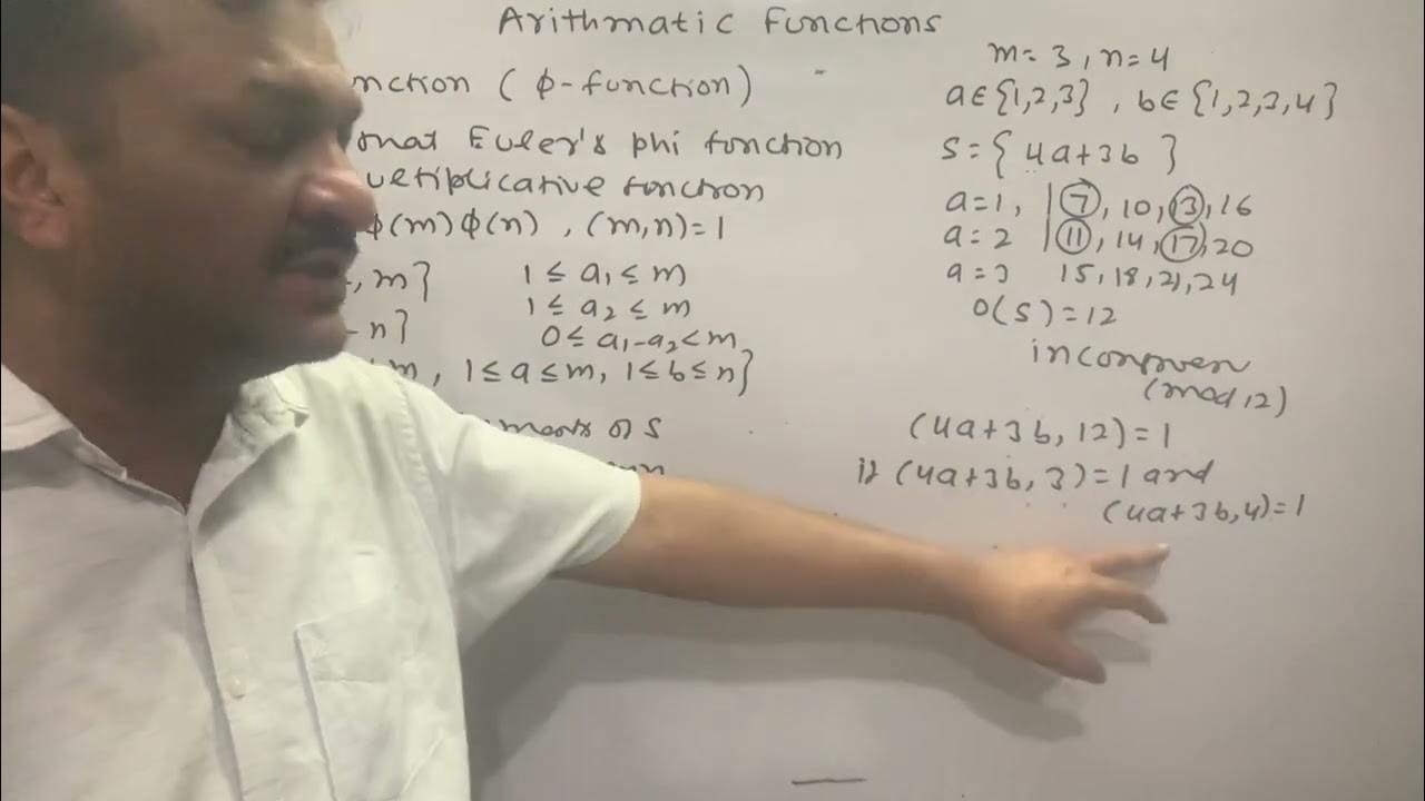 Euler’s Phi Function| Prove that Euler’s Phi function is multiplicative function | Lecture - 2 ...