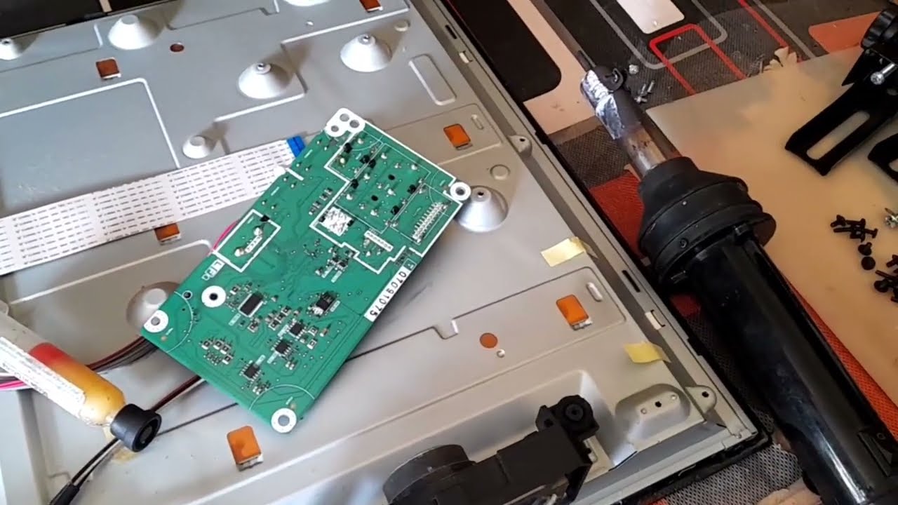 cara memperbaiki tv led SHARP LC-32LE260I mati standby kedip kedip | tv led sharp LC-32LE260I ...