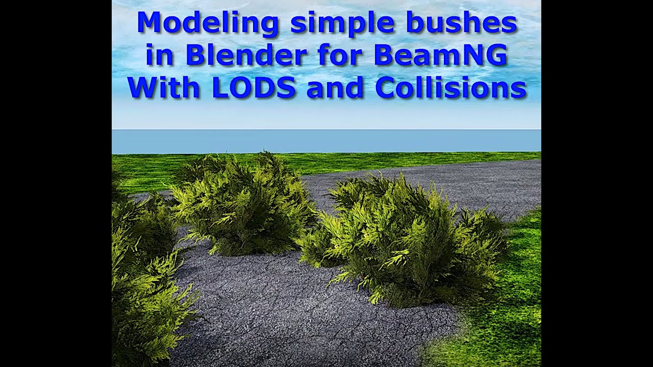Modeling a simple Bush - with link in description to the assets used ...