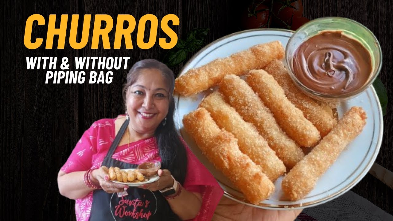 Indian Mom Makes Churros | How to make Churros | With & Without Piping ...