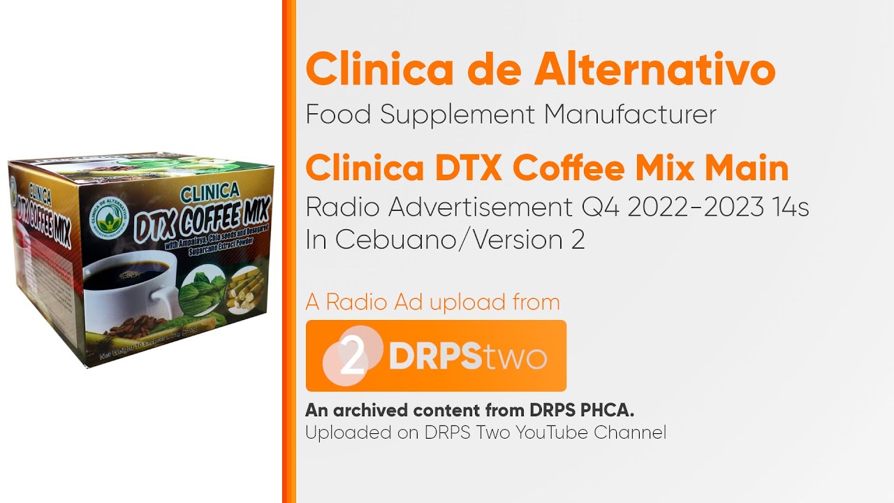 Clinica DTX Coffee Mix Radio Ad Q4 2022-2023 16s (Main Version 2) - YouTube