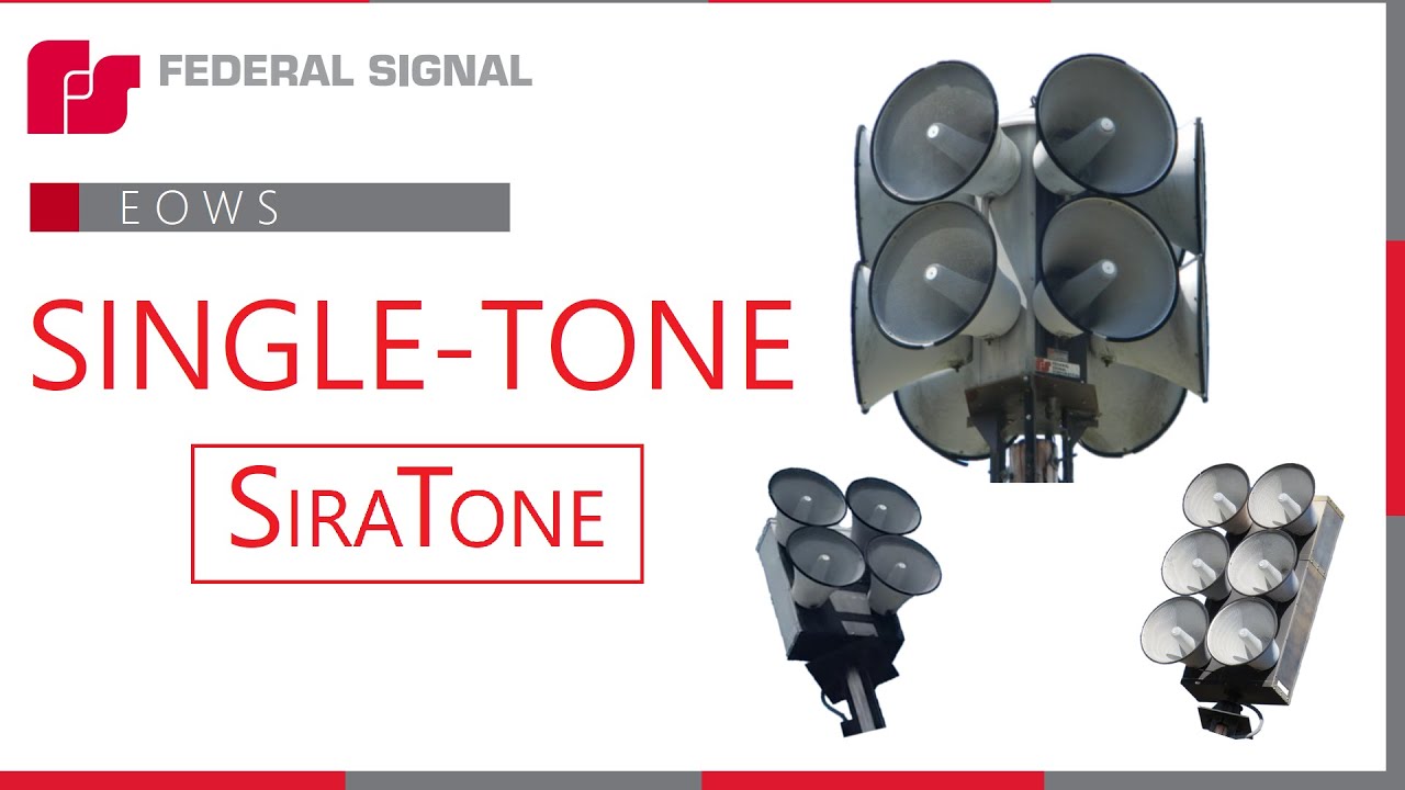 Federal Signal SiraTone EOWS* single-tone | All signals synth - YouTube