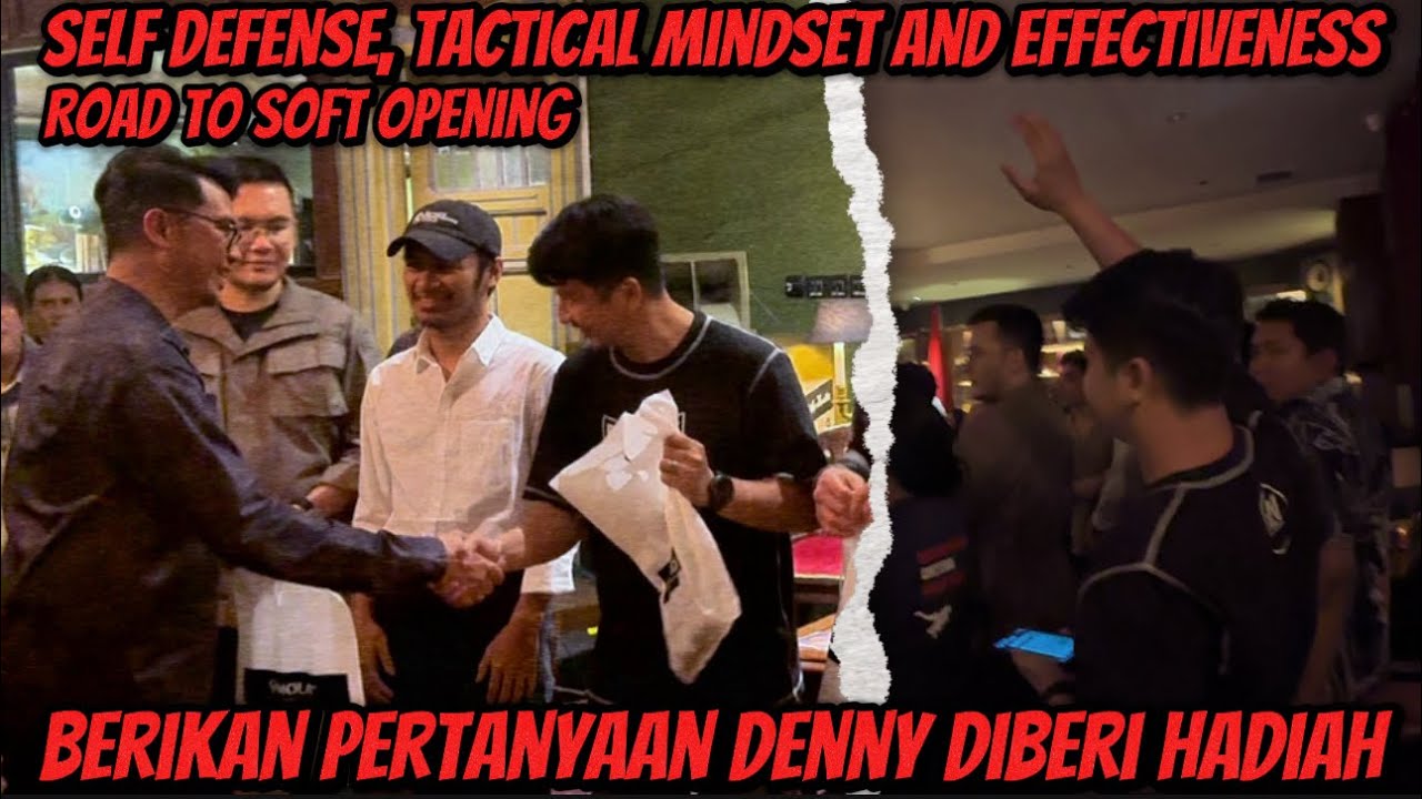 Denny diberi Hadiah di acara Self Defense, Tactical Mindset - YouTube