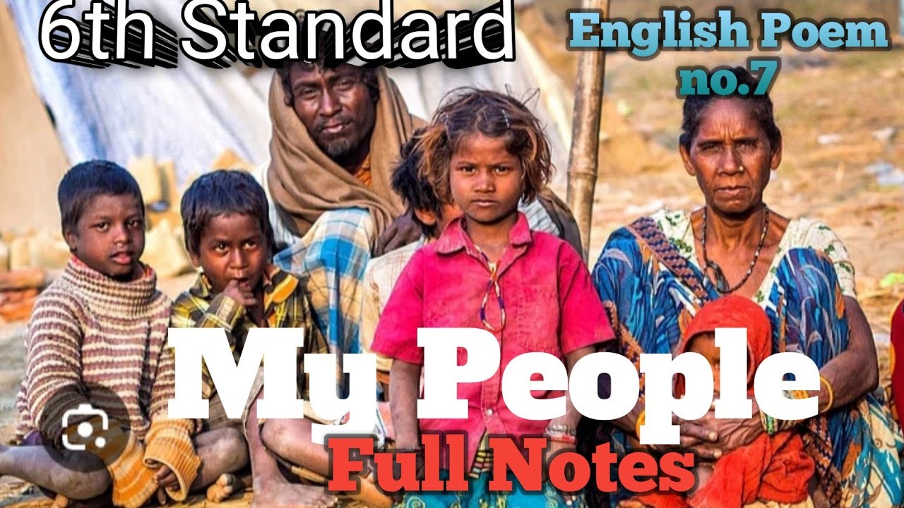 6th Std English / Poem no.7 My People / Full Notes - YouTube