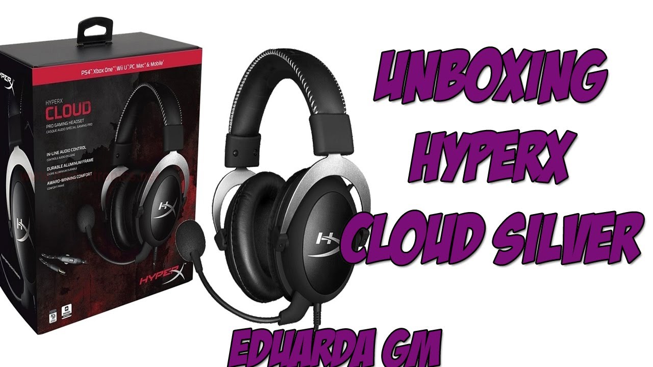 Fone HYPERX CLOUD SILVER - Unboxing - YouTube