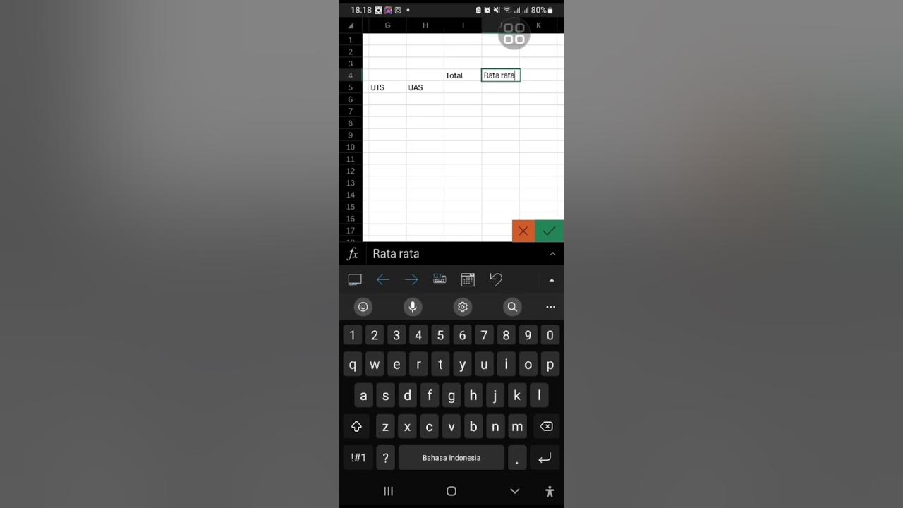 Cara membuat tabel nilai siswa - YouTube