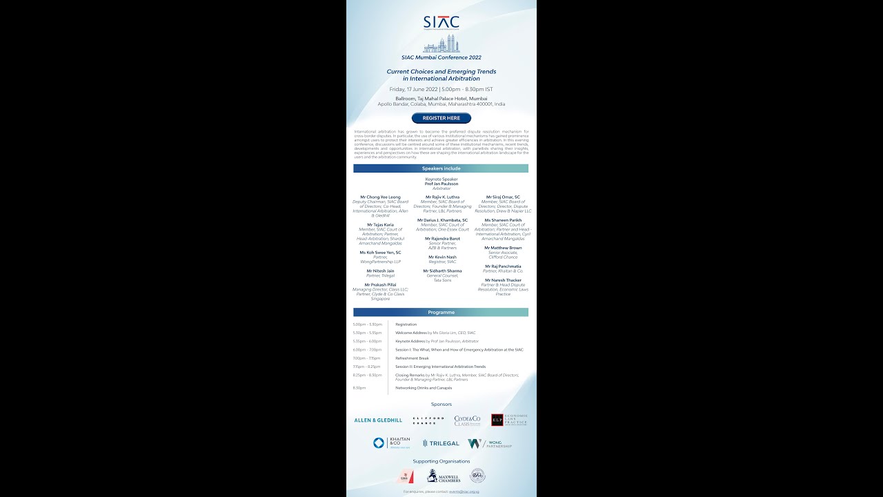 SIAC Mumbai Conference 2022 Highlight Video - YouTube