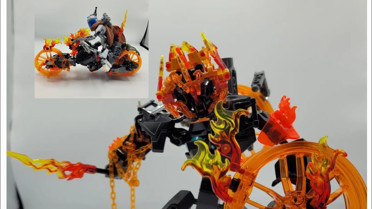 Lego Ghost Rider mech Transformer MOC - YouTube