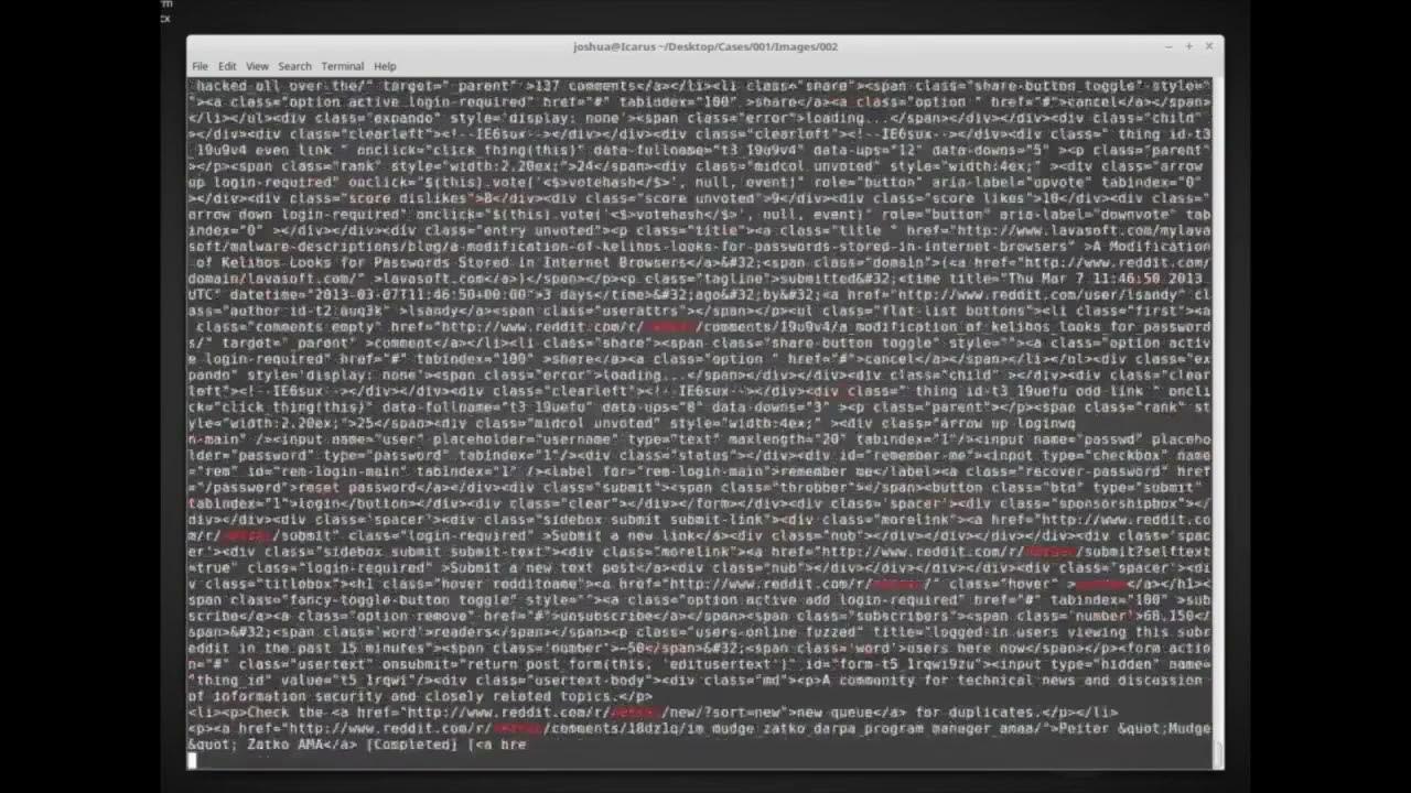10.4 Digital Forensic Memory Analysis strings, grep, and photorec | digital forensics course ...