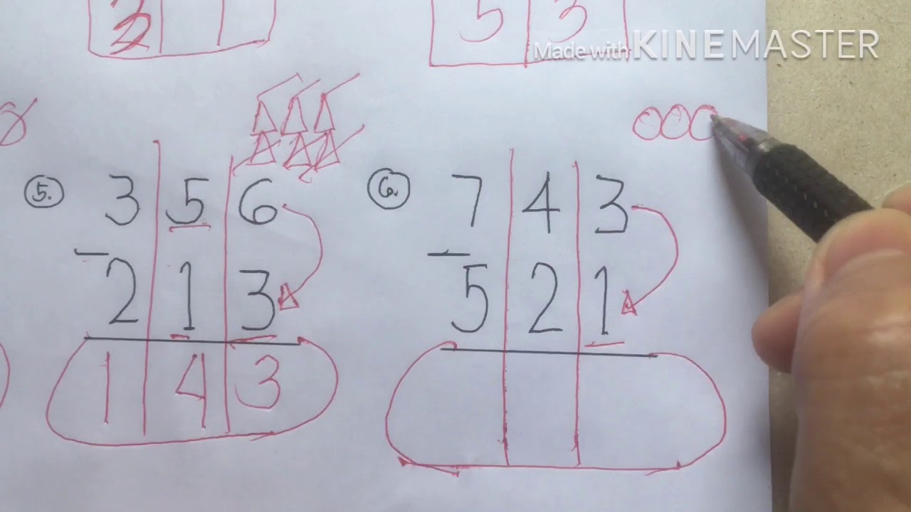 STATIC SUBTRACTION : 2 and 3 Digit Number..🦋📚🖍📕🖌📖 ️🙏#RamzTutorial ...