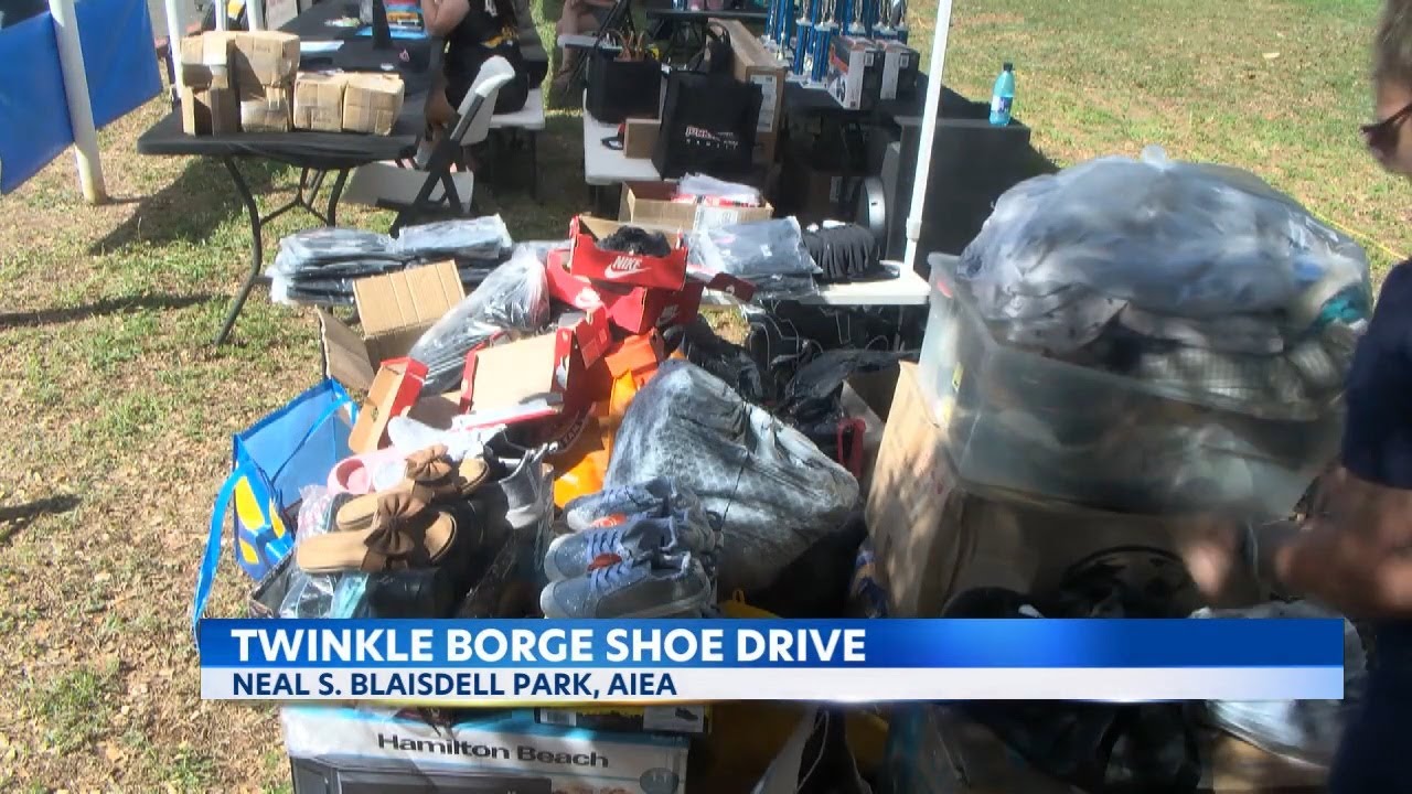 Community honors Aunty Twinkle Borge with shoe drive to support ...