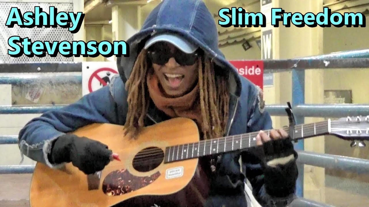 Subway Busker Ashley Stevenson AKA Slim Freedom ️ Chicago CTA Blue Line ...
