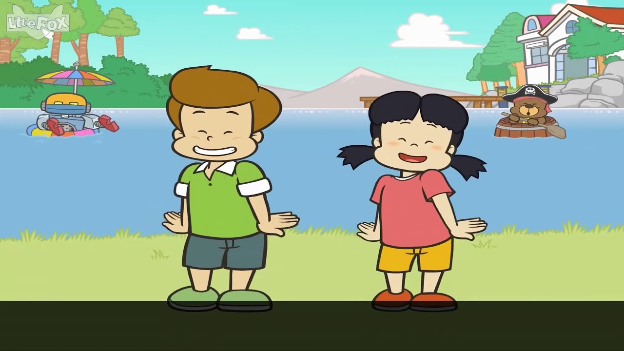 Chinese song for kids head shoulder knee feet头肩膀膝盖脚 56秒 - YouTube