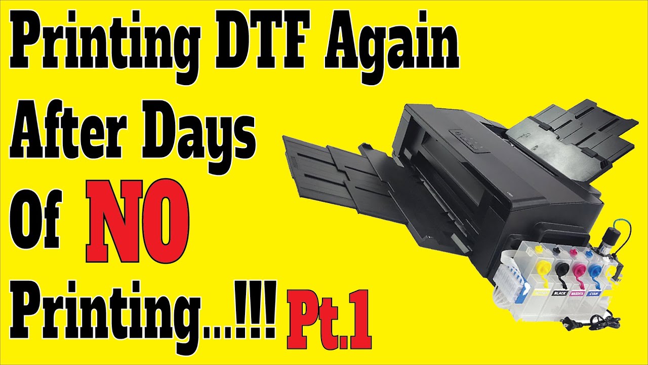 Printing DTF Again After Days of NO Printing ! Pt.1 Don't Allow Your ...