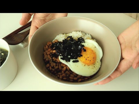 Sağlıklı ve Lezzetli Yemek | Natto Pirinç ve Tavuk Göğsü Salatası