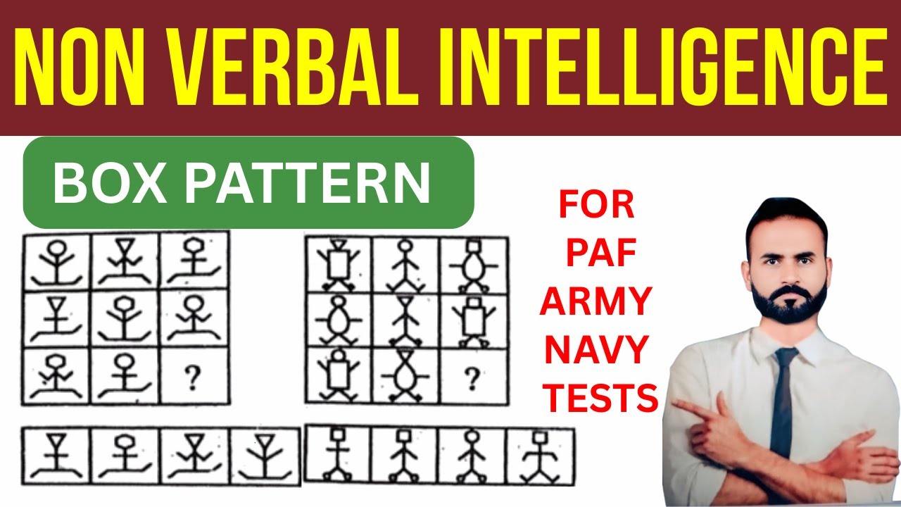 how to solve non verbal intelligence test for PAF, Army and Navy | non ...