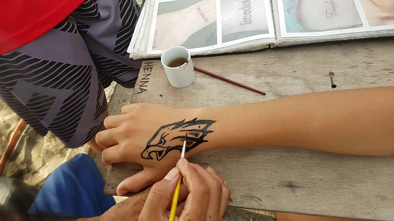 Jeric's First Time Henna at Stilo Henna Tattoo... - YouTube