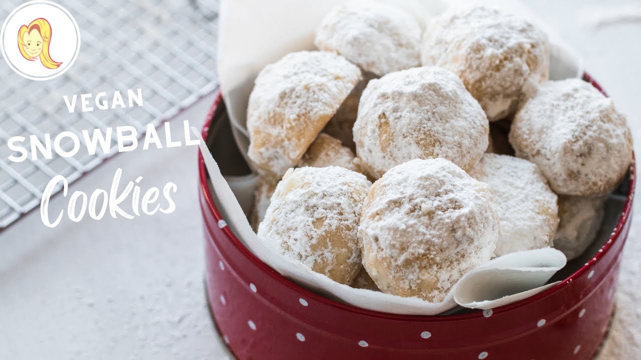 Vegan Snowball Cookies | Chef Ani - YouTube