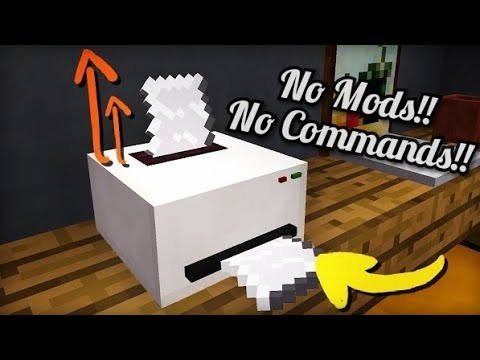 How to make a Working Printer in Minecraft [No mods] [No commands ...