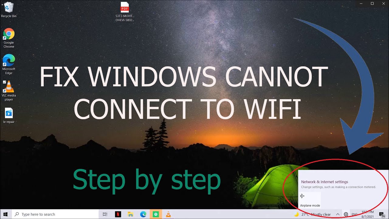 Fix windows cannot connect to internet - YouTube