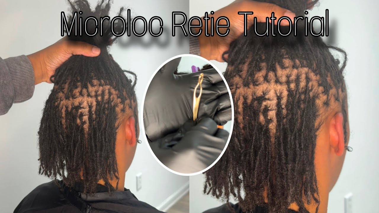 Retie Tutorial | Microlocs-Sisterlocs | Interlocking - YouTube