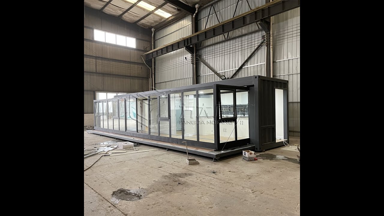 What does a 40-foot expandable container with two rooms and one hall ...