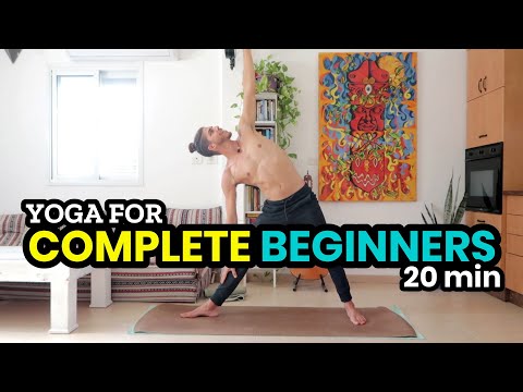 YOGA FOR COMPLETE BEGINNERS ⭐ 20 minutes yoga class you can do at home